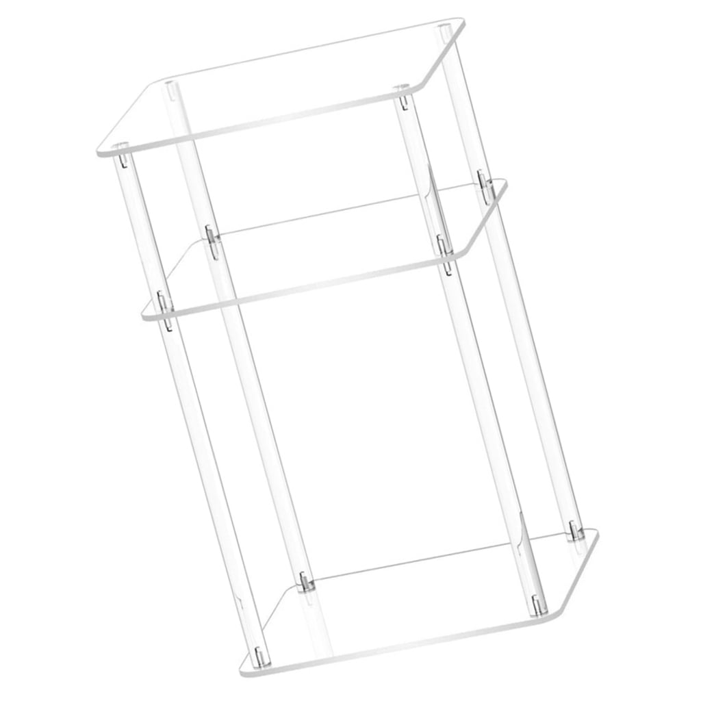 YIGSECU Stable 3 Layer Acrylic Desk Sturdy Acrylic 3 Layer Workstations ...