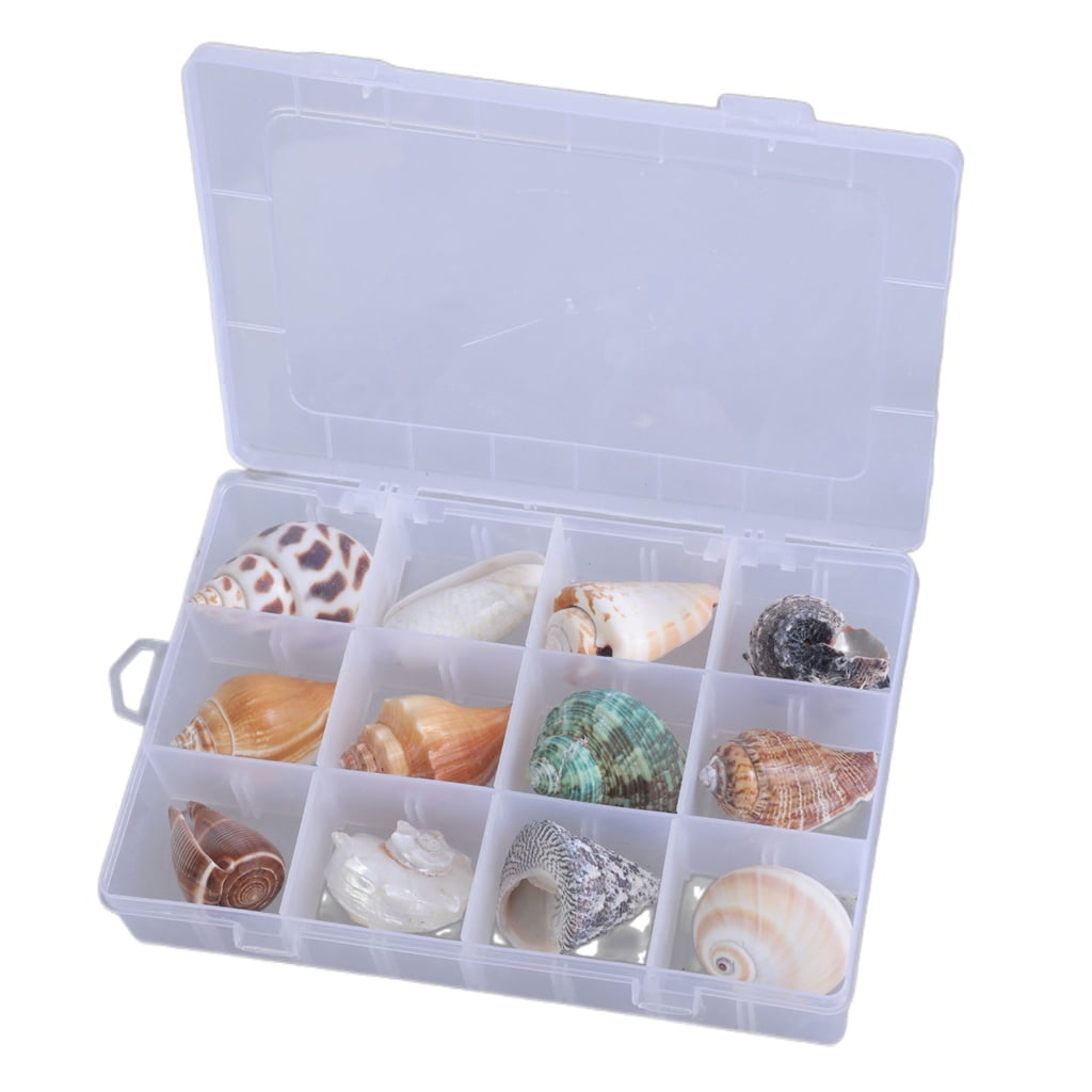 YIGSECU Stackable Small Craft Organizers Compartment Portable Seashells ...