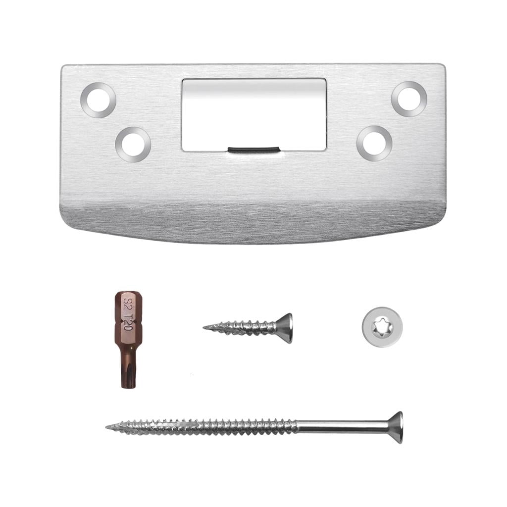 YIGSECU Stainless Steel Door Strikes Plate Replacement Lock Tongue ...