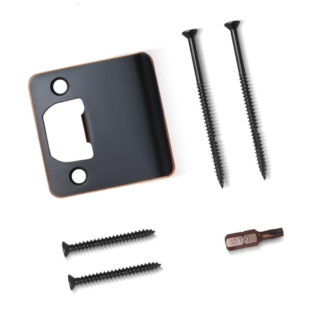 YIGSECU Stainless Steel Door Strikes Plate Replacement Lock Tongue ...