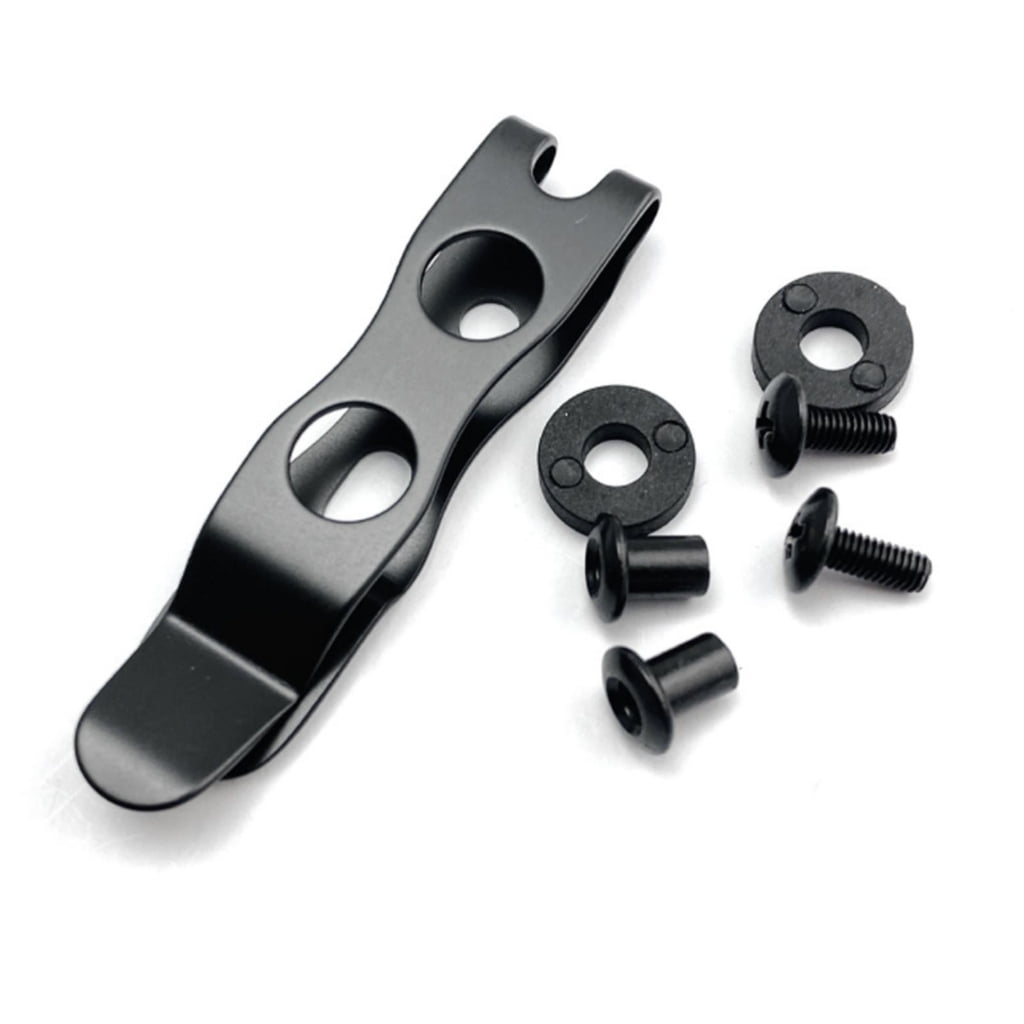 YIGSECU Stainless Steel Spring Belt Black Clip Clamp for Sheath ...