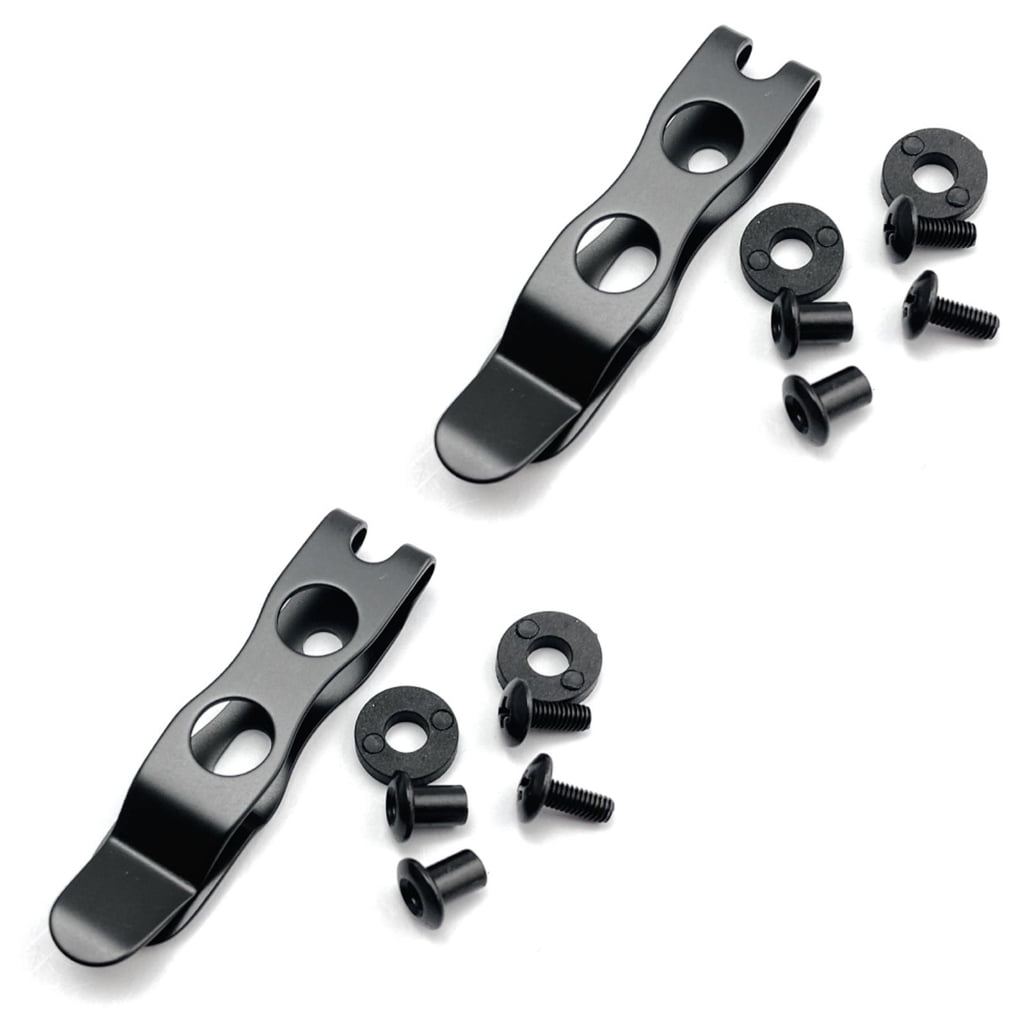 YIGSECU Stainless Steel Spring Belt Black Clip Clamp for Sheath ...