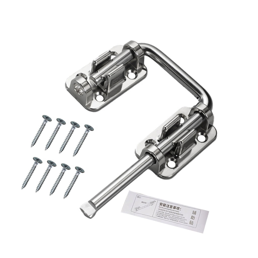 YIGSECU Strong Steel Security Bolt Includes 8 Mounting Screws Simple ...