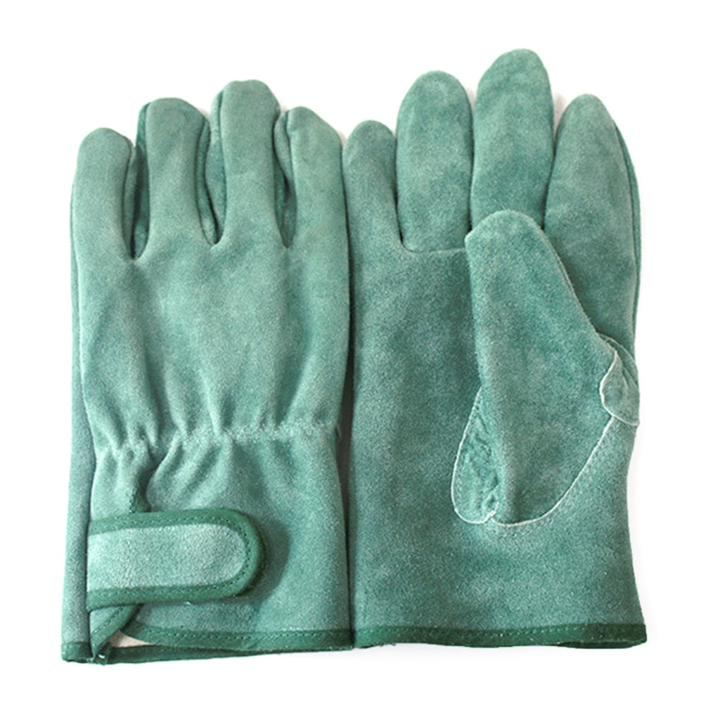 YIGSECU Sturdy Leather Gardening Gloves Flexible Leather Welding Gloves ...