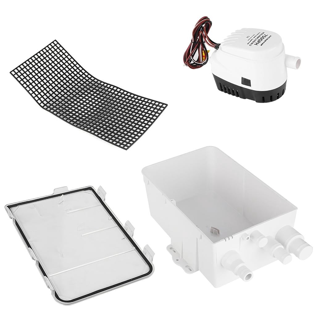 YIGSECU Submerged Shower Drain Pump Anti Backflow Small 12V/24V ...