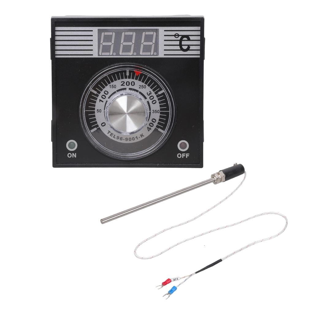 YIGSECU Temperature Probe Adjustable Oven Temperature Controller Featuring Relays Output Safety ...