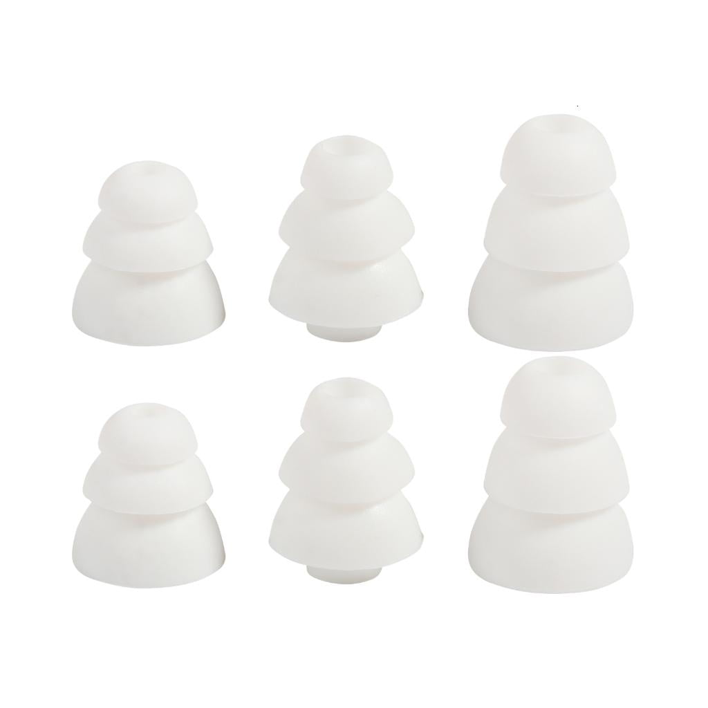 YIGSECU Triple Flange Ear Tips Earbuds Silicone Pads For In Ear ...
