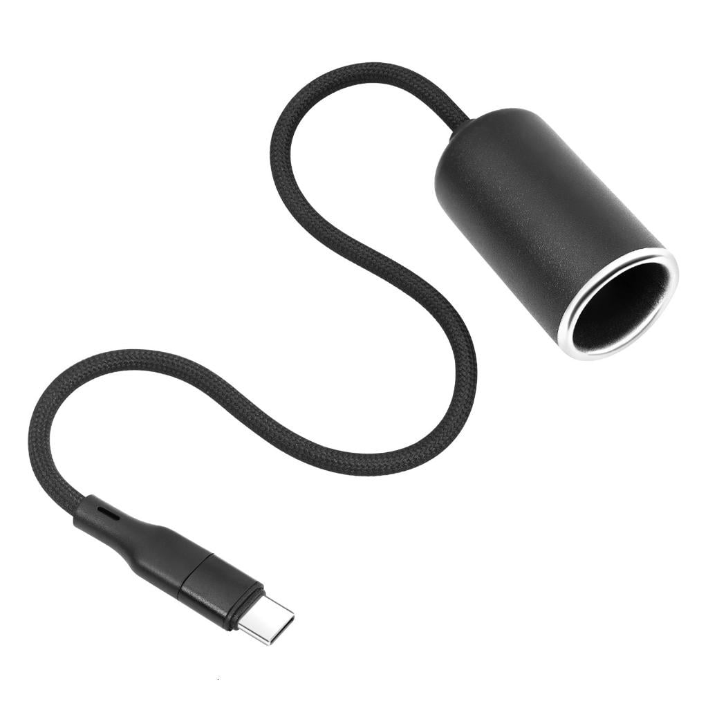 YIGSECU Type C Male to Car Female Cigarettes Socket Adapter Converts 5V ...