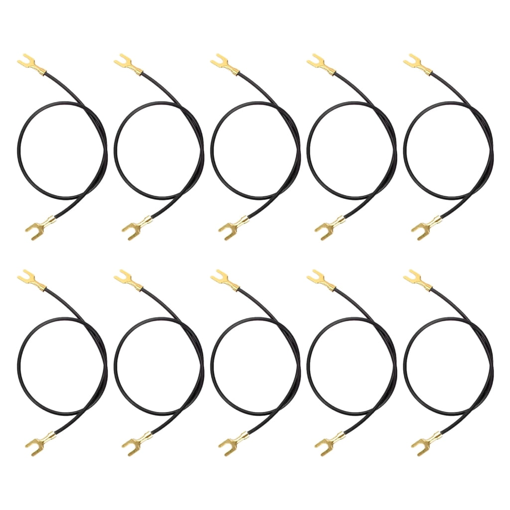 YIGSECU U-Shaped Copper Fork Testing Wire 20cm Electrical Cable for ...