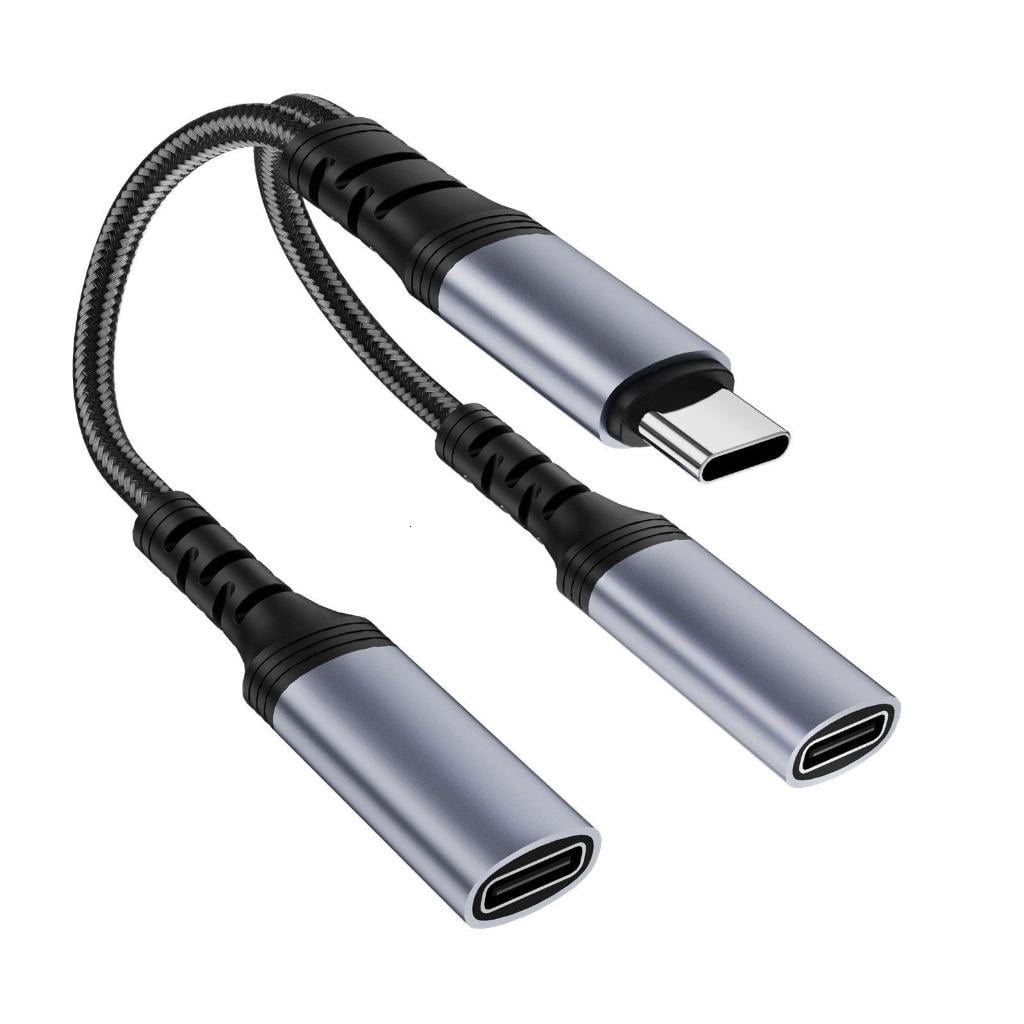 YIGSECU USB C Male to Double USB C Female Splitter Cable USB C to USB C ...