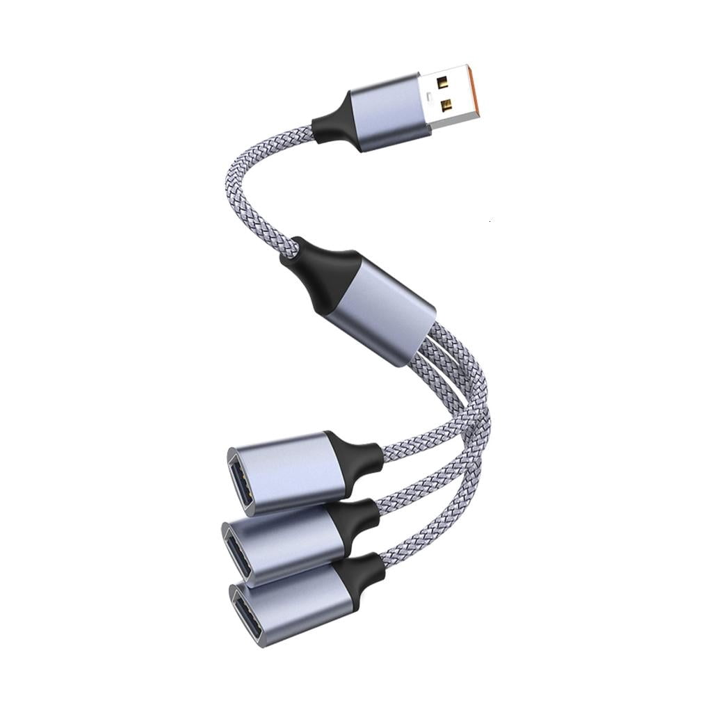 YIGSECU USB Y Splitter Cable USB2.0 Male to 3 Port USB2.0 Female Cable ...