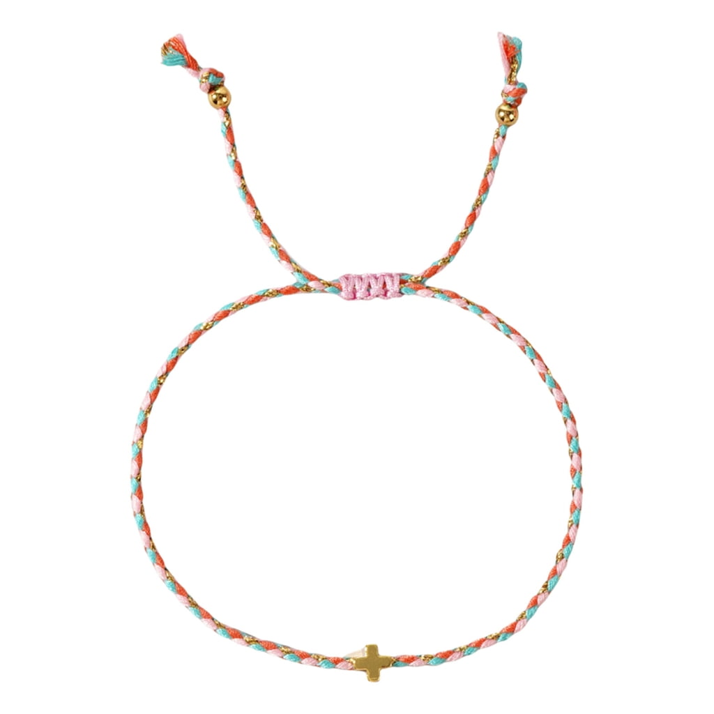 YIGSECU Unisex Styles Crosses Bracelet Craft of Sturdy Cotton Rope ...