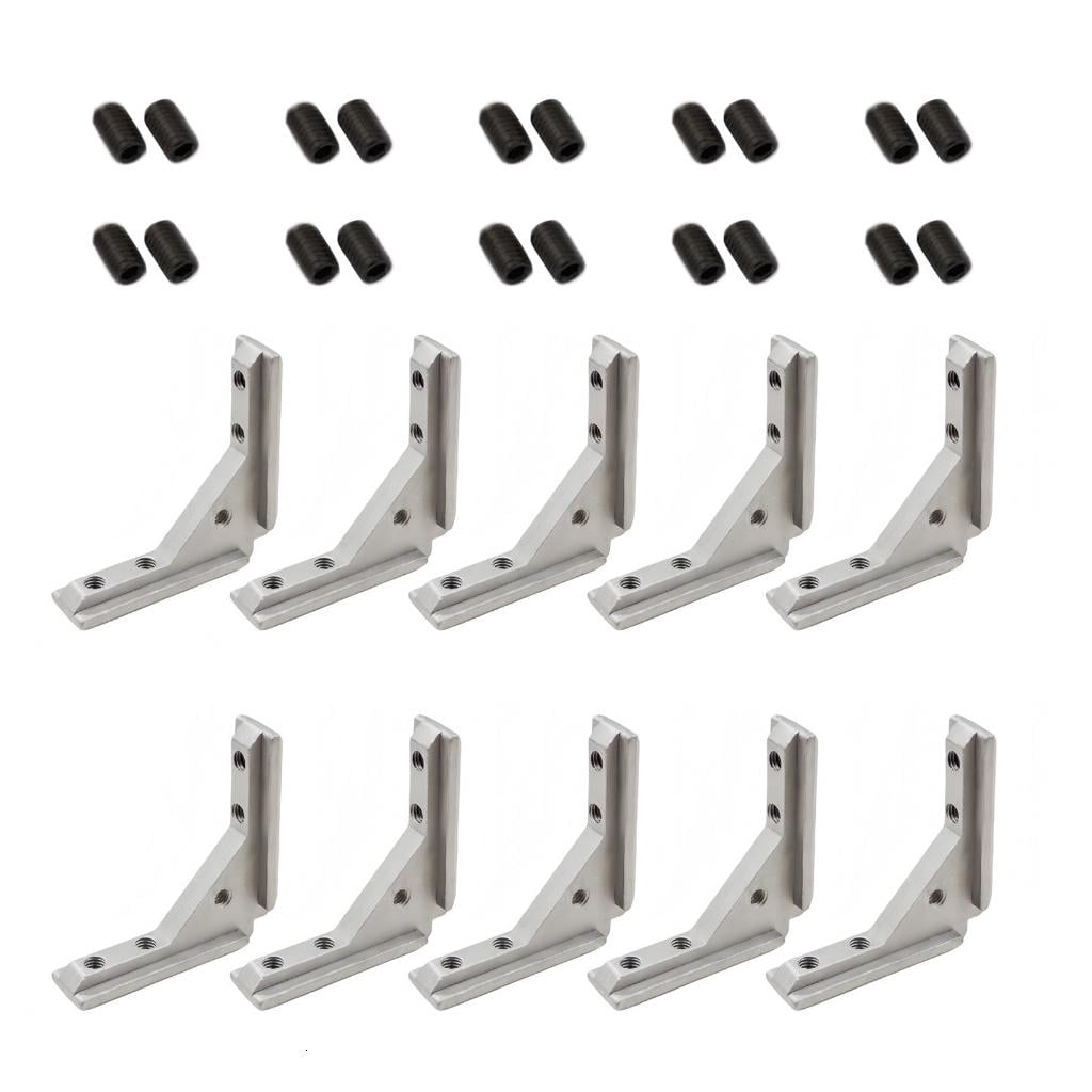 YIGSECU Universal Aluminum Corner Slot Connector Easy Installation For ...