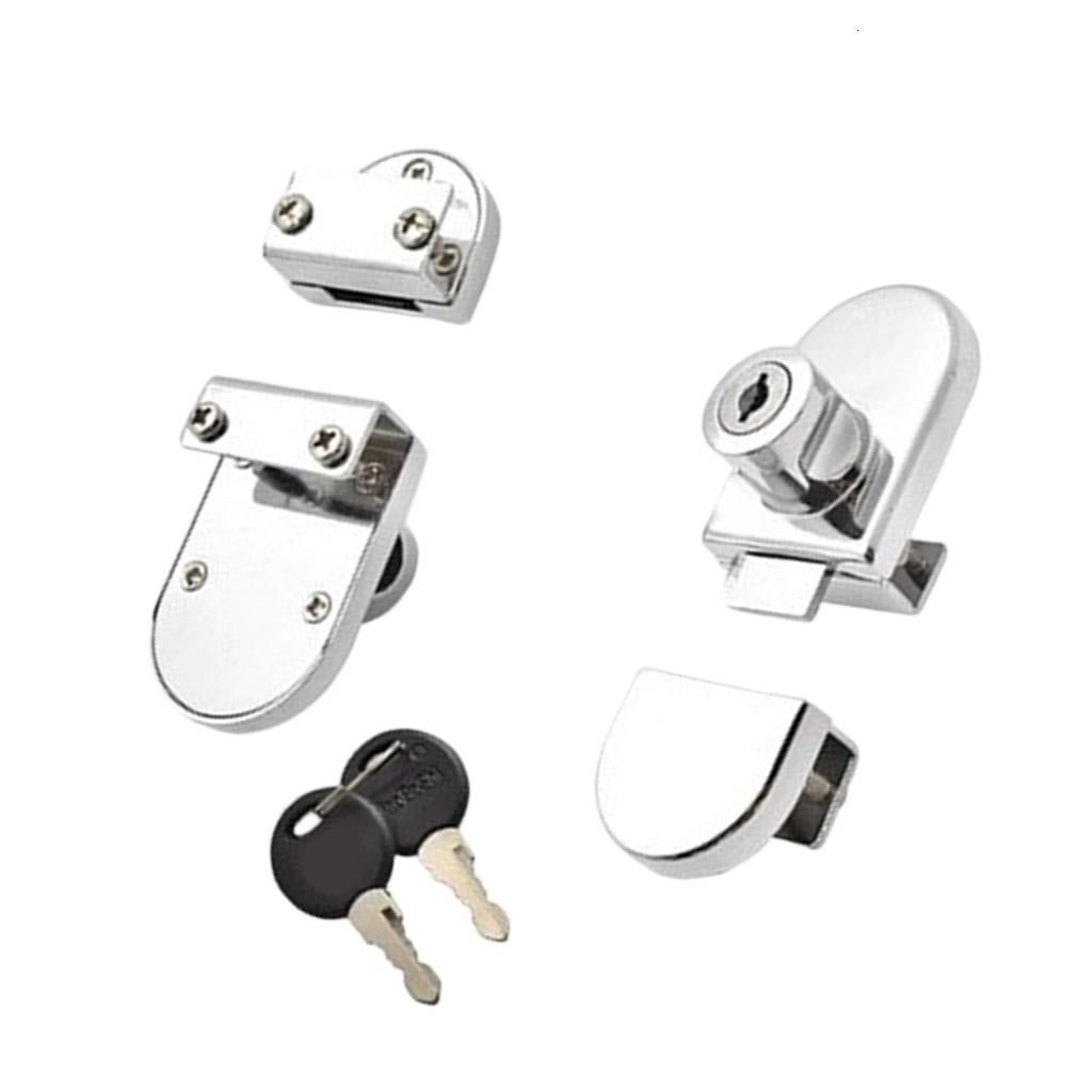 YIGSECU Universals Glass Cabinet Lock Wine Display Case Lock Zinc Alloy ...