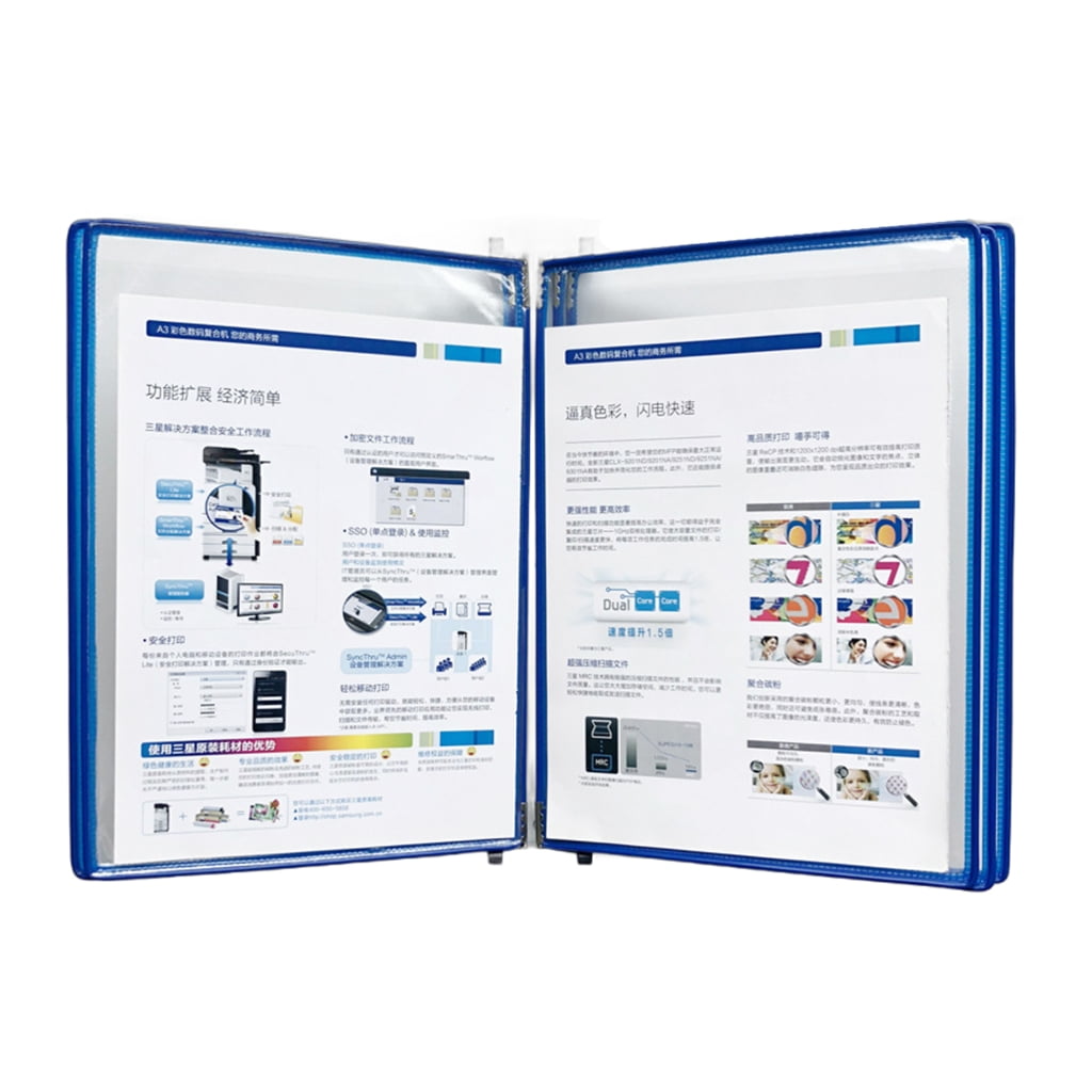 YIGSECU Vertical/Horizontal Wall Reference with 5 Easy-Loading Pocket ...