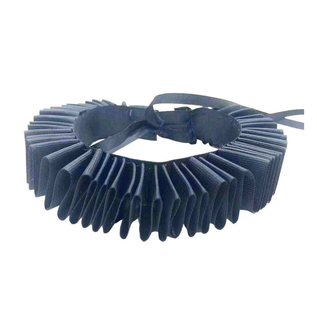 YIGSECU Victorian Elizabethan Neck Ruff Detachable Ruffled Faux Collar ...