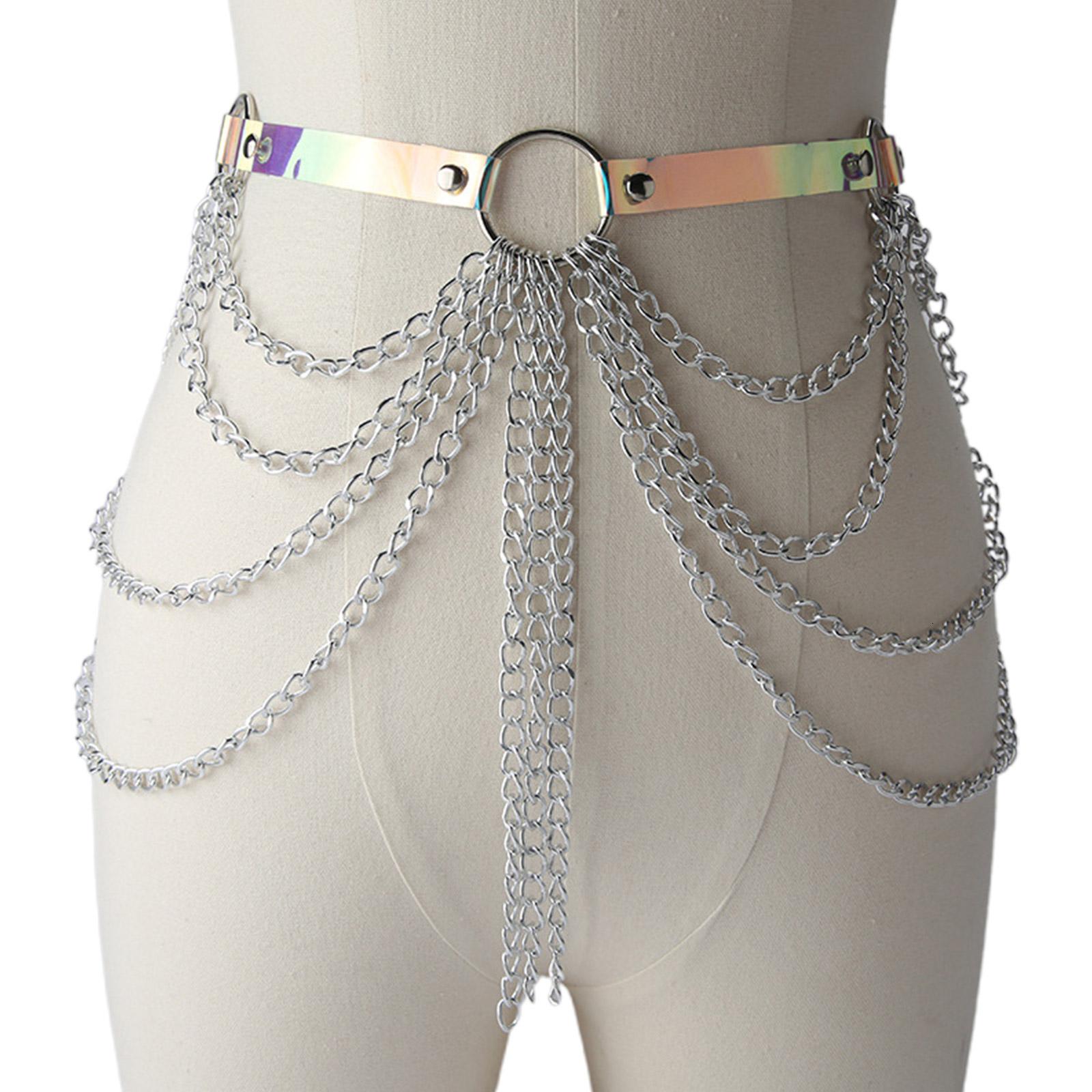 YIGSECU Waist Chain Adjustable Multi Layered Body Chain Beach Jewelry ...