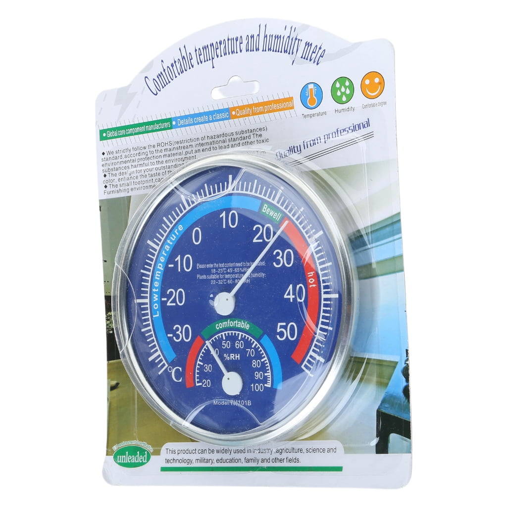 YIGSECU Wall Mount Hygrometer Indoor Analog Humidity Meter Gauge ...