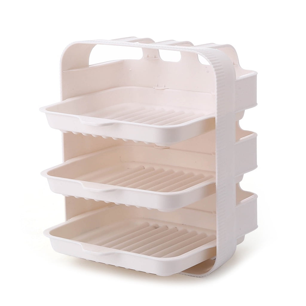 YIGSECU Wall-mounted Kitchen Storage Drawers Shelf Portable Punch Free ...