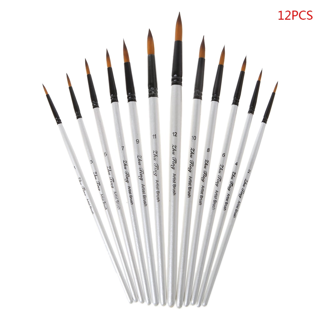 YIGSECU Watercolor Paint Brush 12pcs/set Professional Beginner Starter ...
