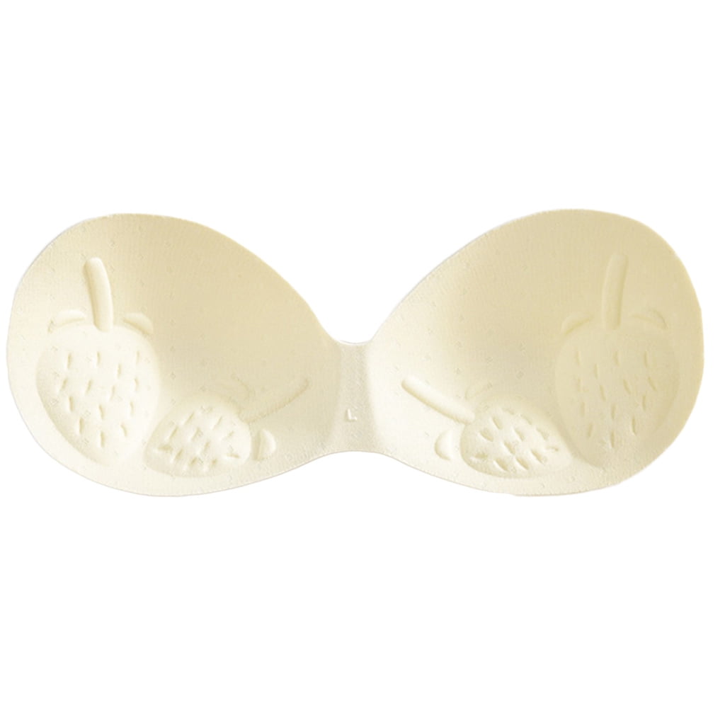 YIGSECU Women Sponge Latex Bra Pad Chest Cup Inserts Replacement Breast ...