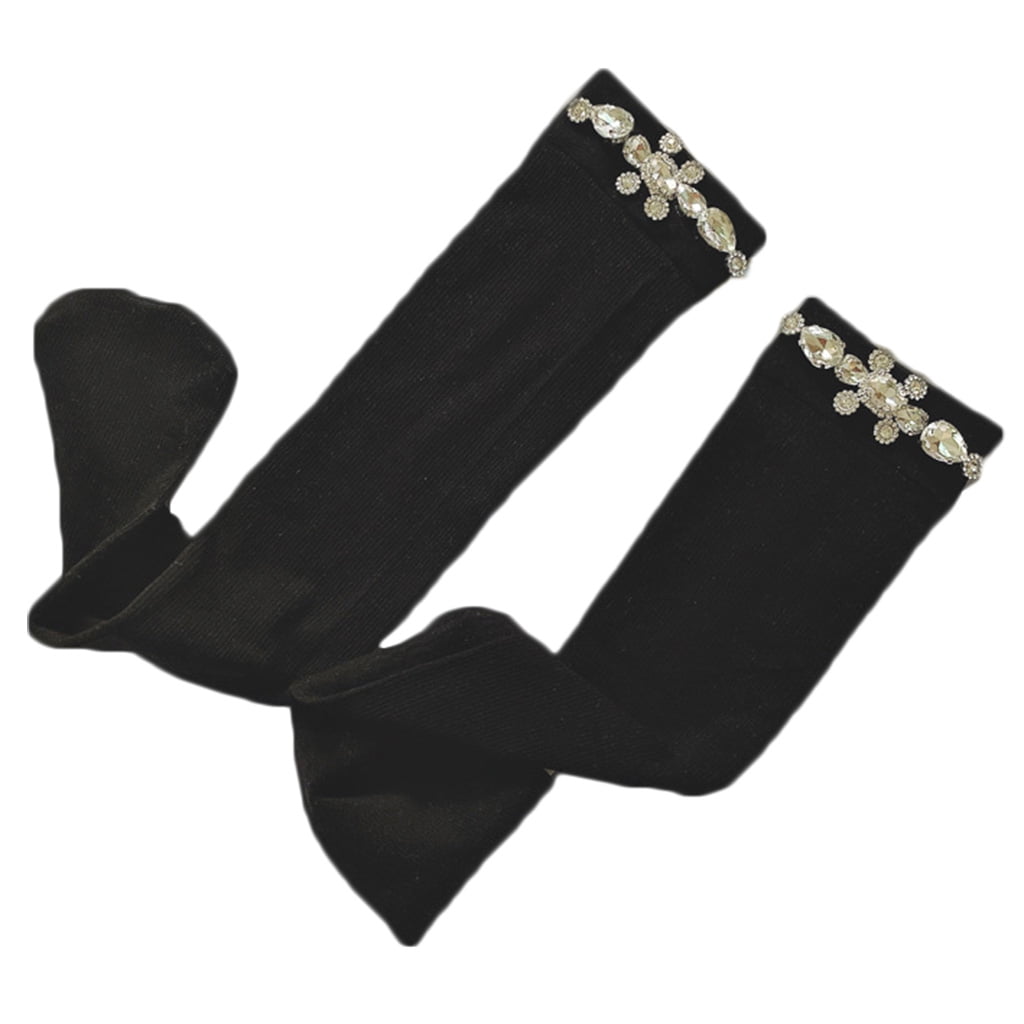 YIGSECU Women Summer Striped Stretch Knee High Socks Preppy Style ...