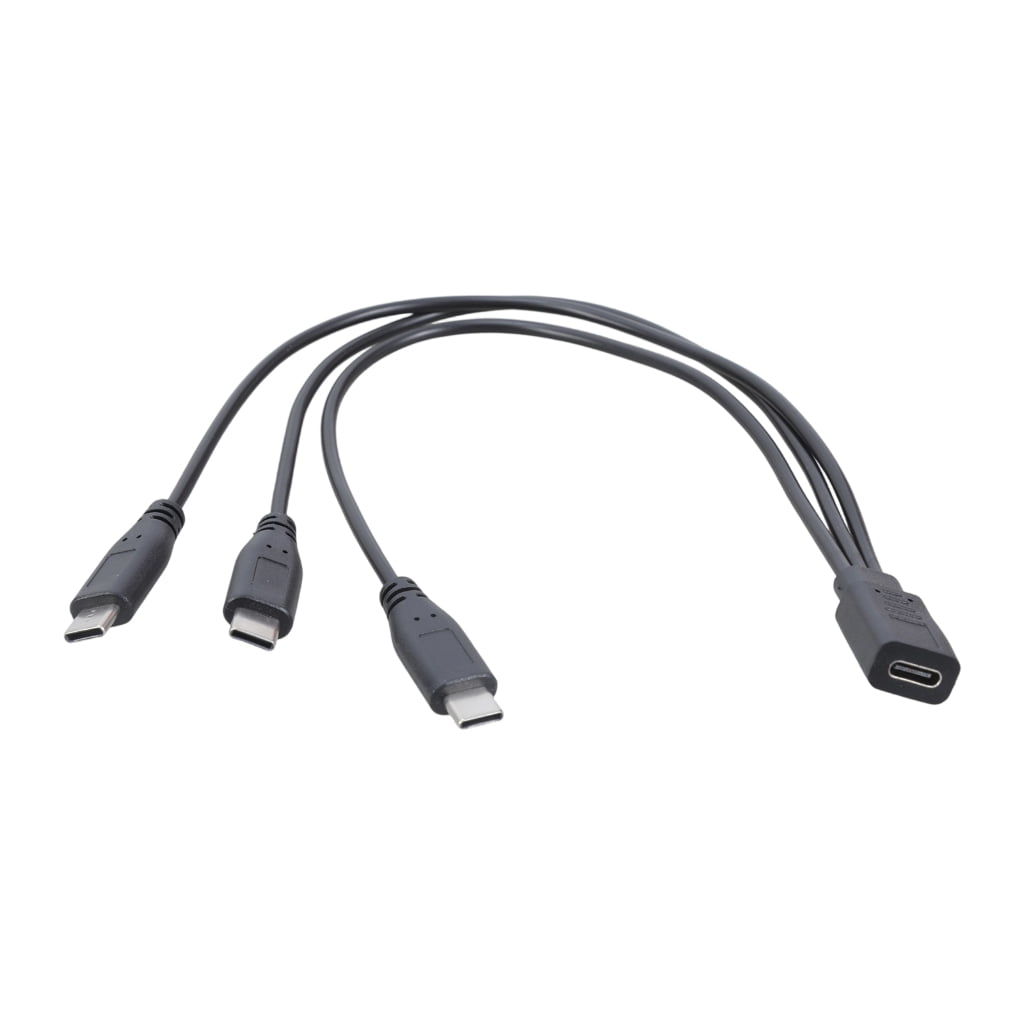 YIGSECU Y Shaped Type C Chargers Cable 3 Way Power Splitter ...