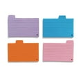 YIGZYCN 4 Colors Tabbed Index Cards 100 Sheets Colorful Revision Cards ...