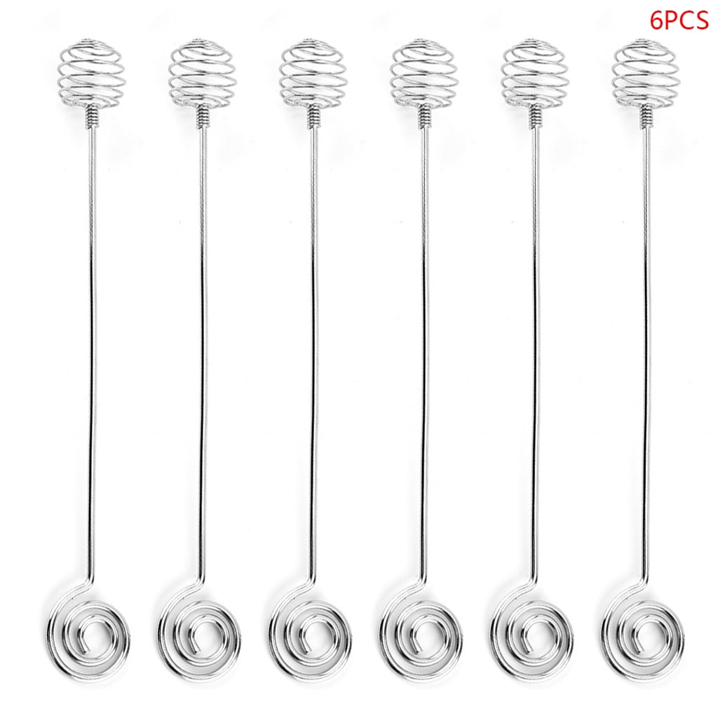 YIGZYCN 6pcs Stainless Steel Honey Dipper Stick Server Milk Stirring ...