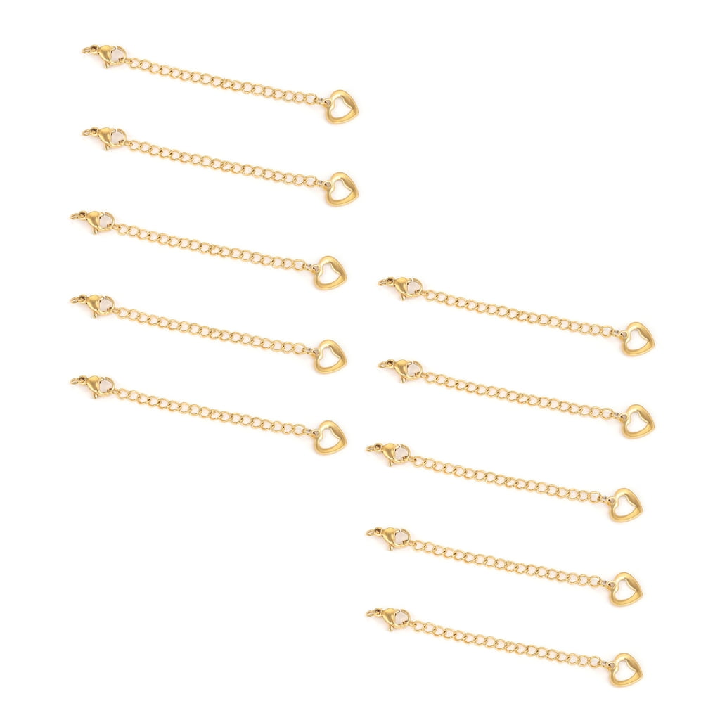 YIGZYCN Adjustable Jewelry Extender Chain Set Lobster Clasp Tail Chain ...