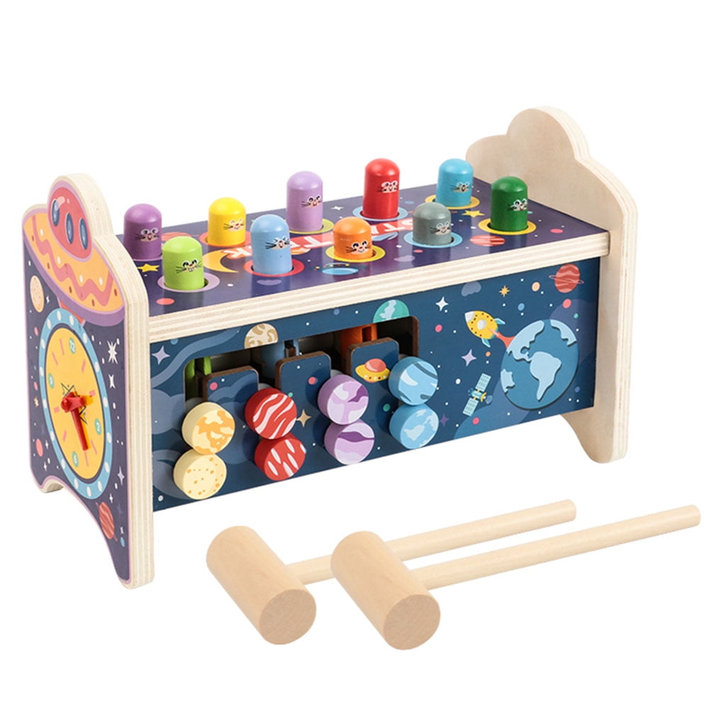 YIGZYCN Creactive Xylophone Game 3-in-1 Hammer Wooden Toys for ...