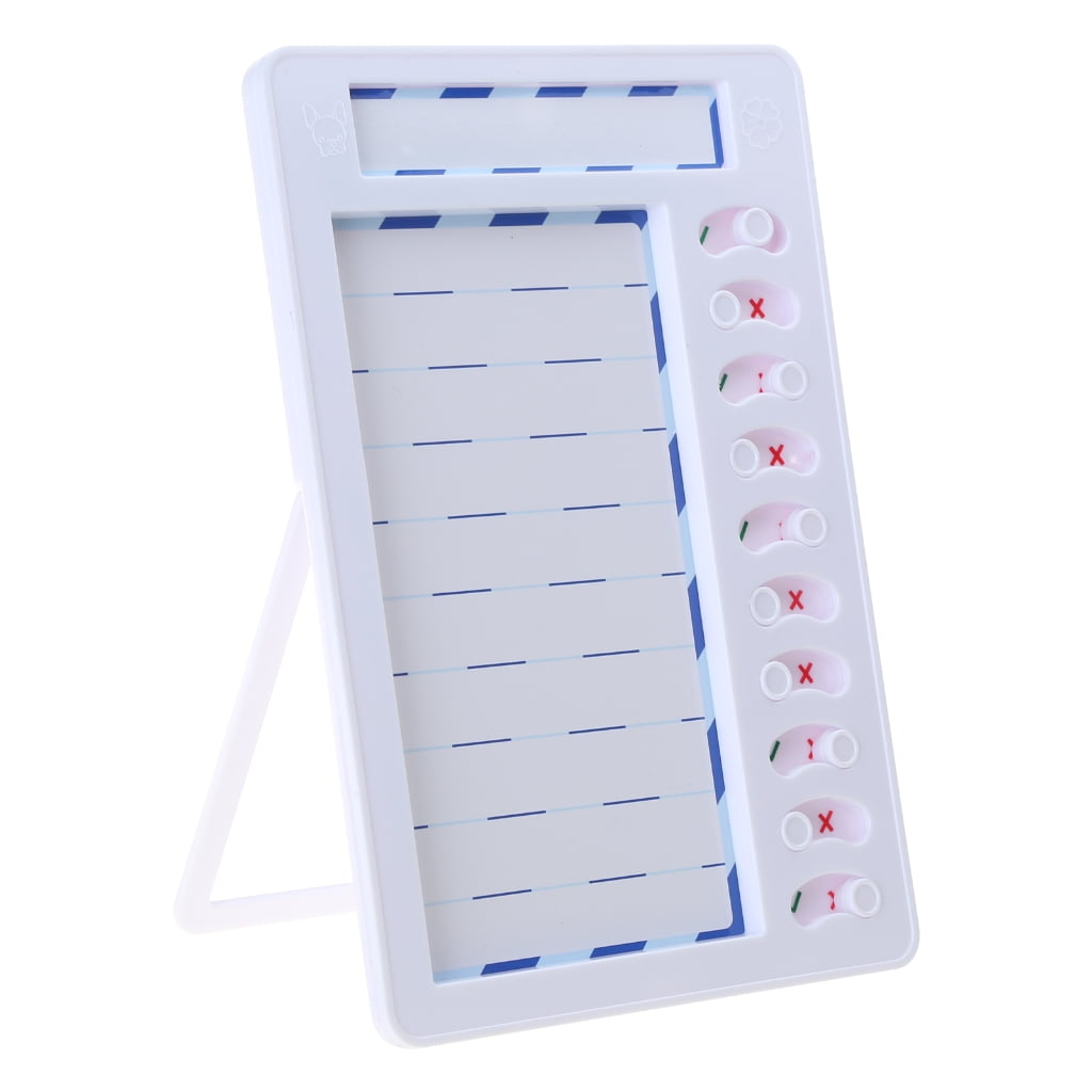 YIGZYCN Reusable Memo Board for Kids, Magnetic Checklist Chart with Pen ...