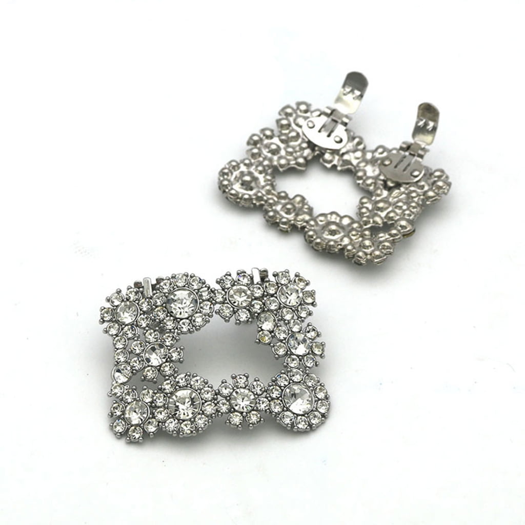 YIGZYCN Shoe Clamp Charm Wedding Bride High Heel Shiny Clips ...