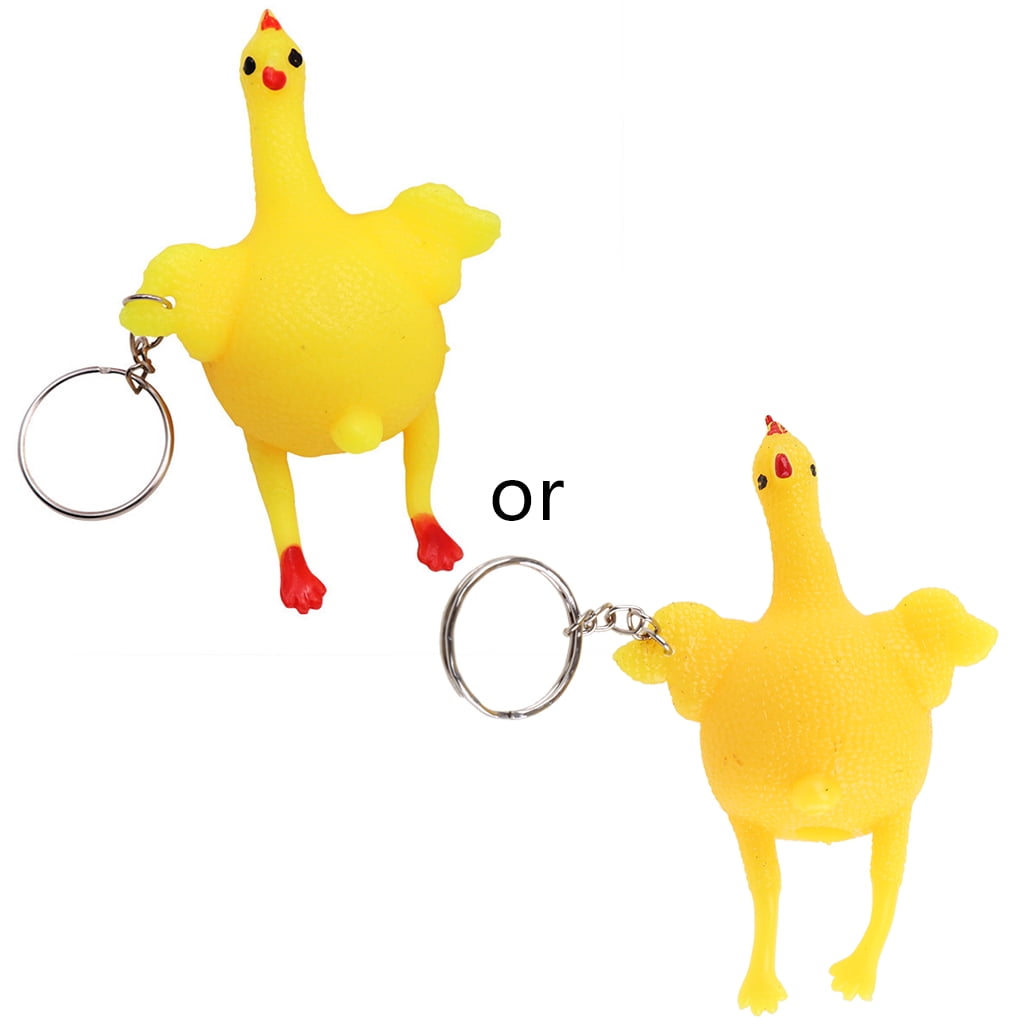 YIGZYCN Squeeze Laying Egg Keychain Relieves Stress Anxiety Toy for ...