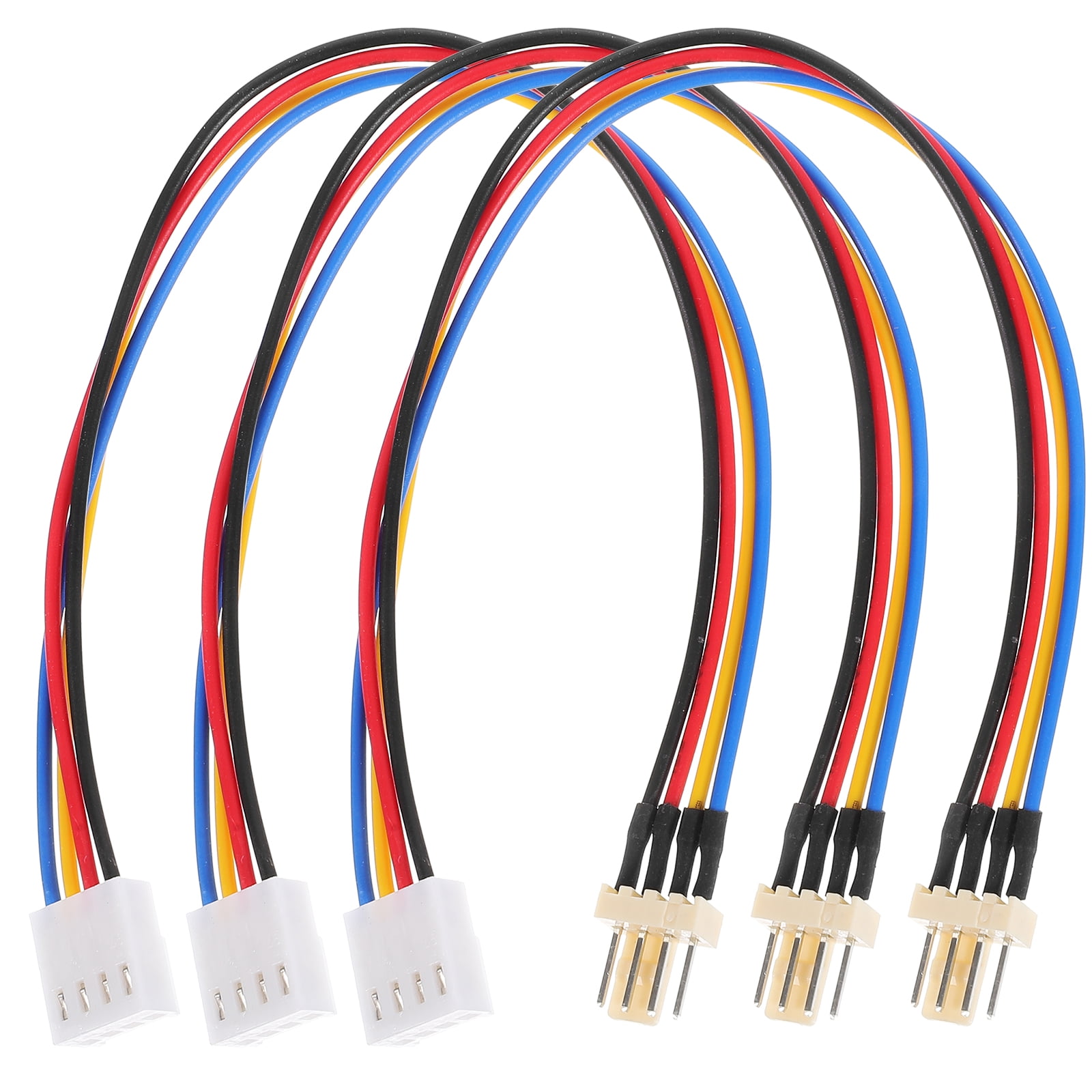 YIHONGMU 3pcs 4-Pin PC Computer Case Fan Splitter Extension Cord Power ...