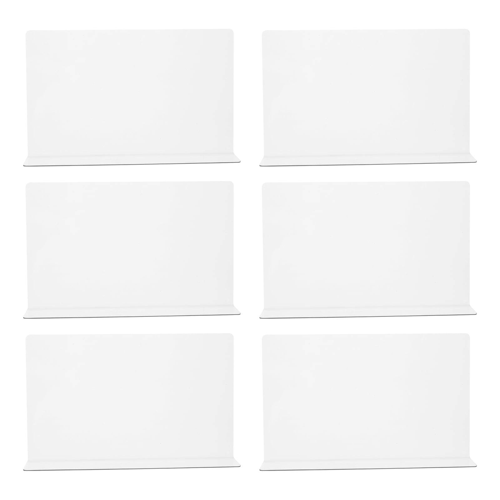 YIHONGMU Clear L-Shape Shelf Dividers - 6 Pack for Supermarket Cabinets ...