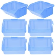 Your Zone Square Stacking Bin Plastic, Gray Flannel - Walmart.com