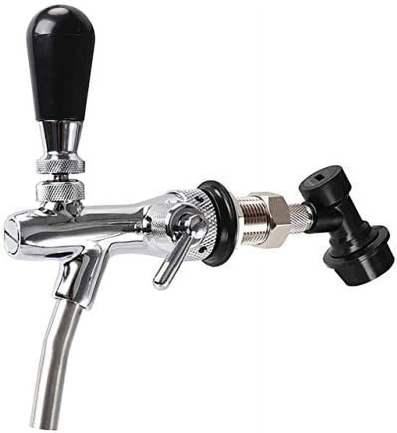YIHOR Adjustable Beer Tap Faucet Stainless Steel Draft Beer Faucet Flow ...