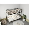 Bellemave Metal Bunk Bed, Full XL Over Queen with Guardrail, Ladder ...