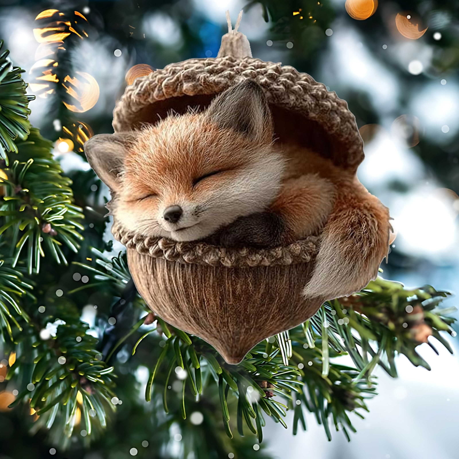 YIKA Christma Forest Animal Acorn Ornaments – Cozy Forest Christmas ...