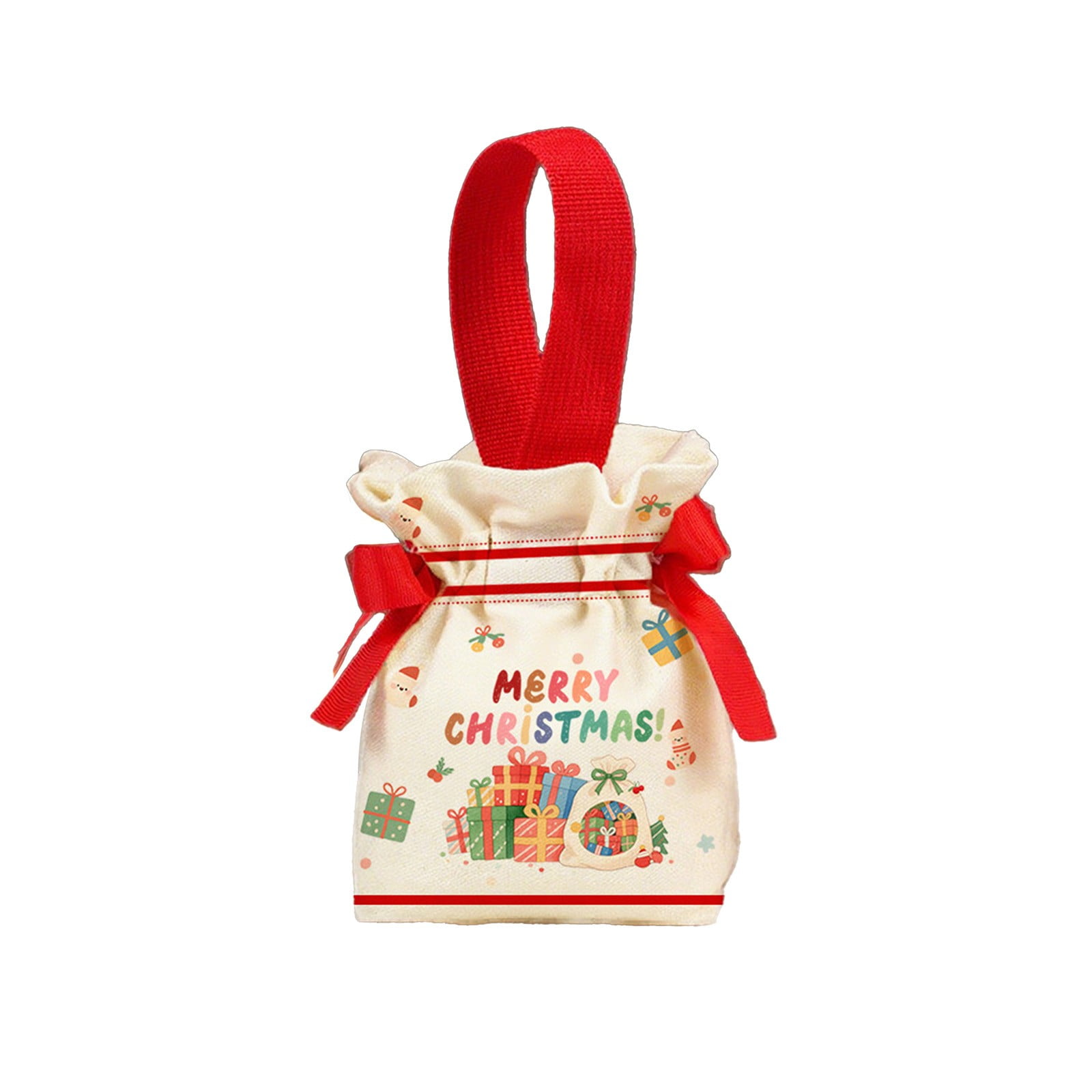 YIKA Christmas Decoration Christmas Candy Canvas Bag Christmas Eve ...