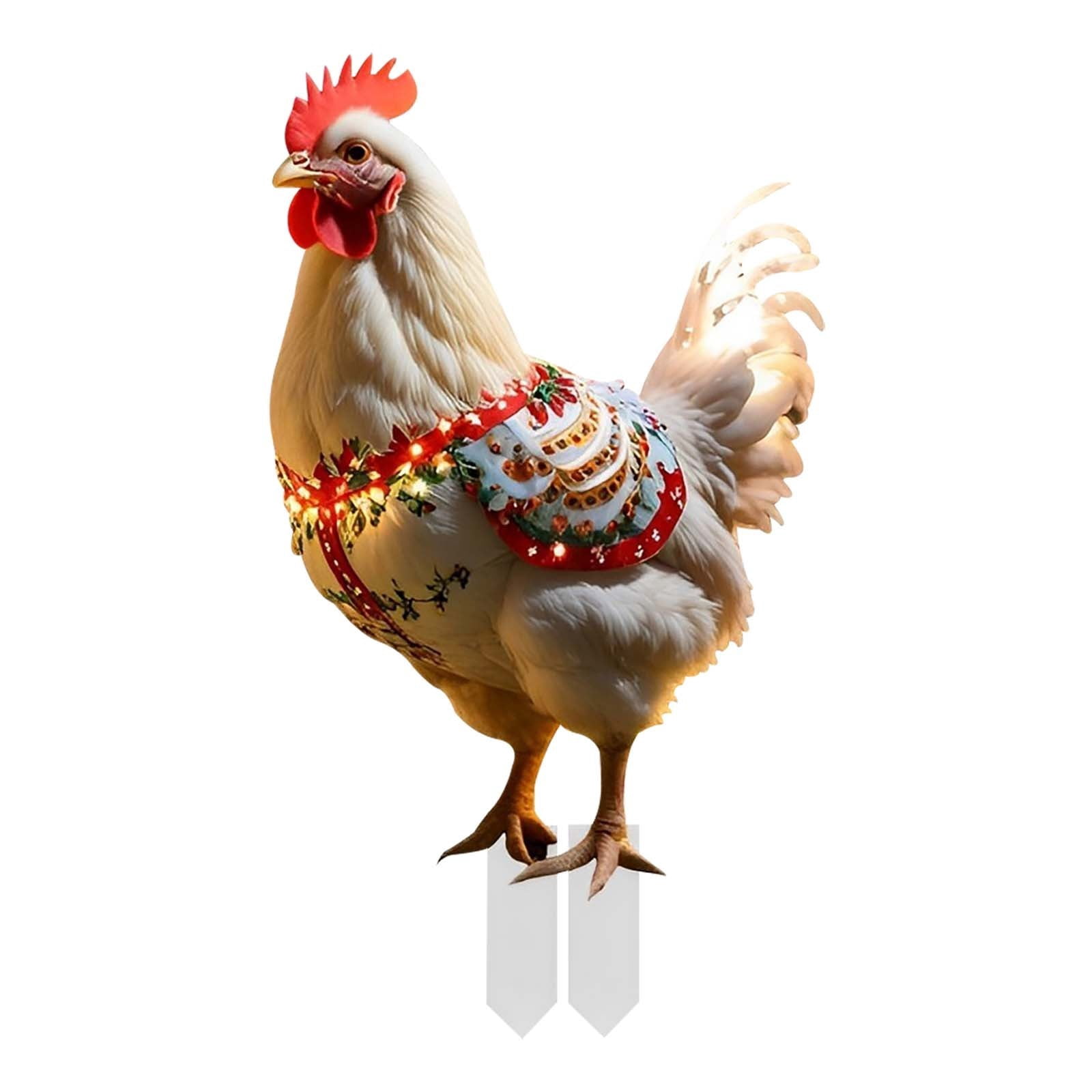 YIKA Christmas Decoration Christmas Chicken Ground Plug Decoration ...