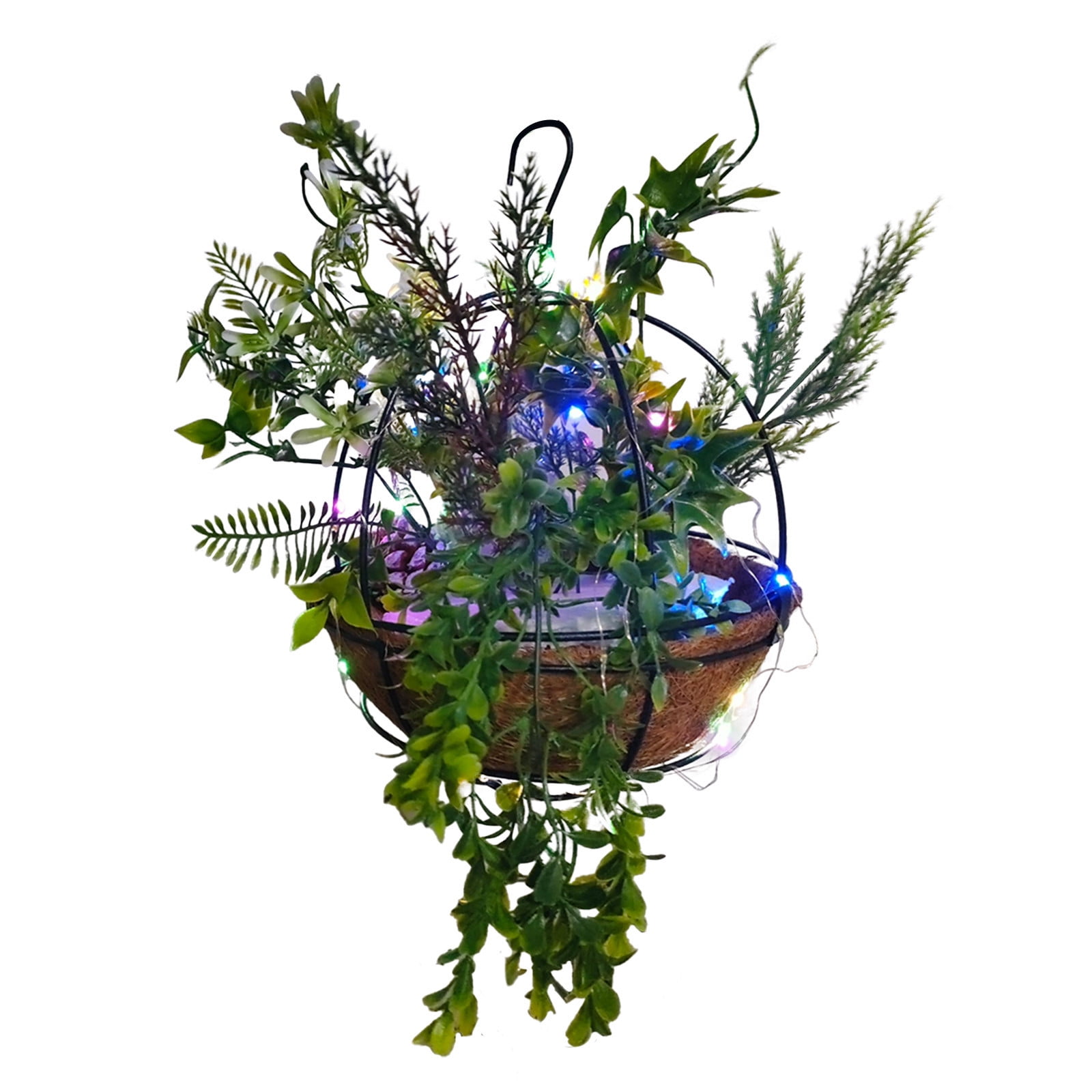YIKA Christmas Hanging Basket LED String Lights Hanging Christmas ...