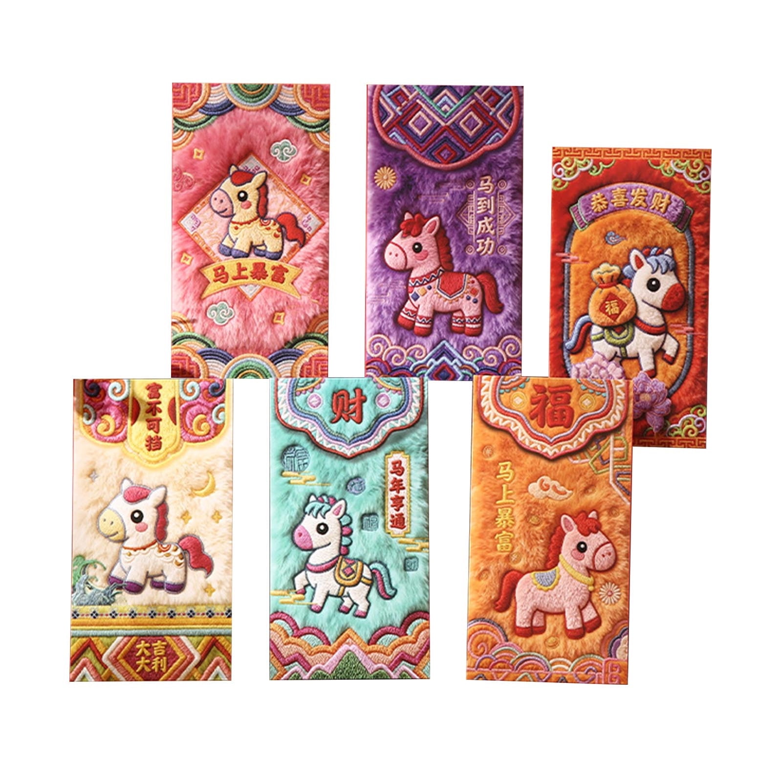 YIKA Red Envelopes With Horse Money Packets For 2026 Horse Year Hong ...