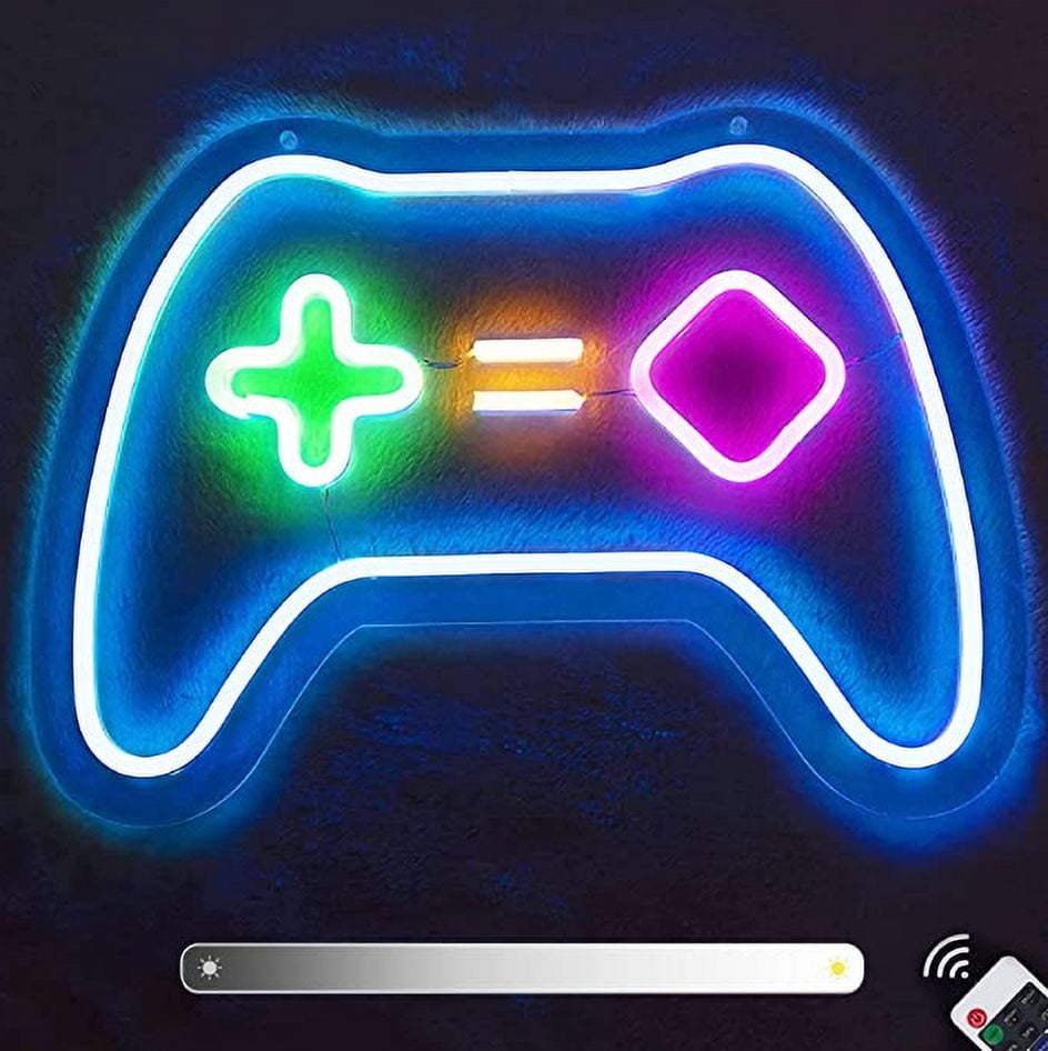 YIKBIK Game Shaped Neon Signs Neon Lights LED Neon Signs for Wall Decor ...
