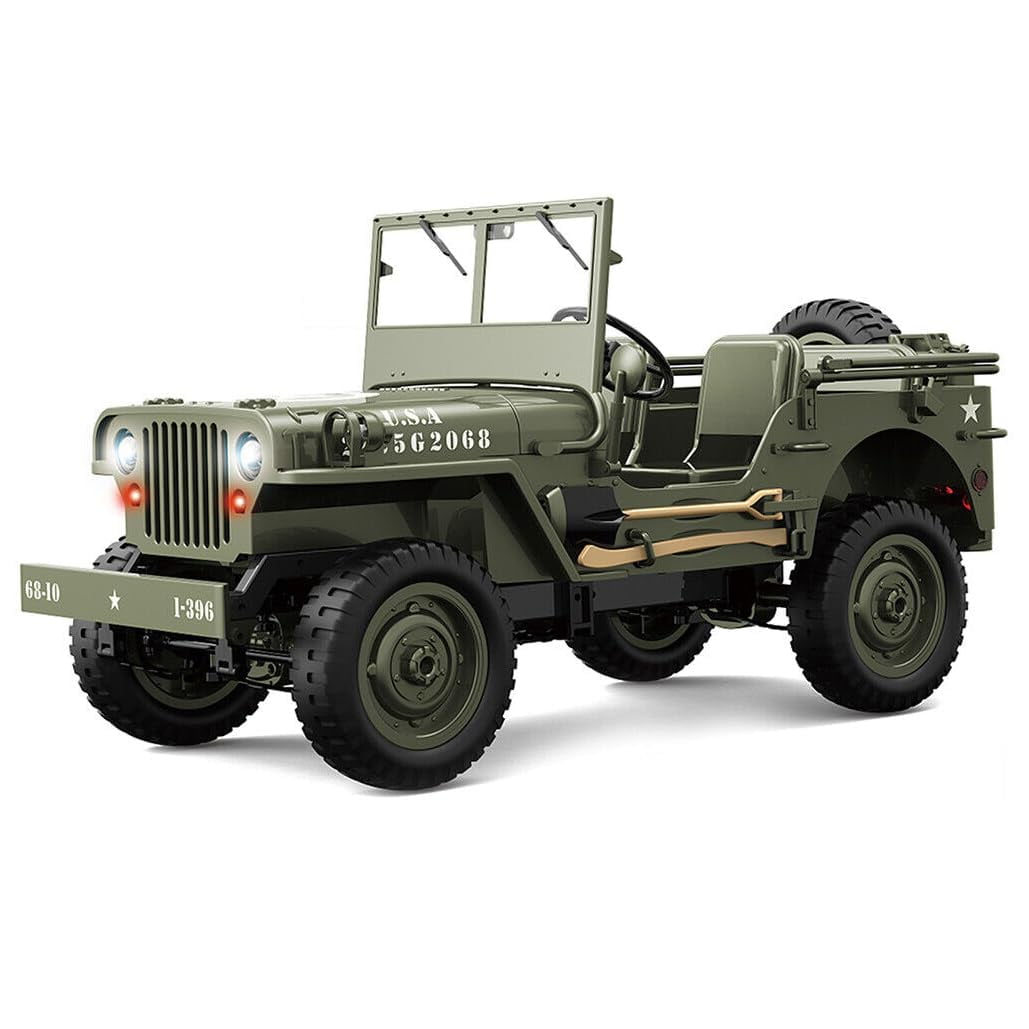 YIKESHU RC Rock Crawler 4x4 Remote Control Truck Off Road Military RC ...