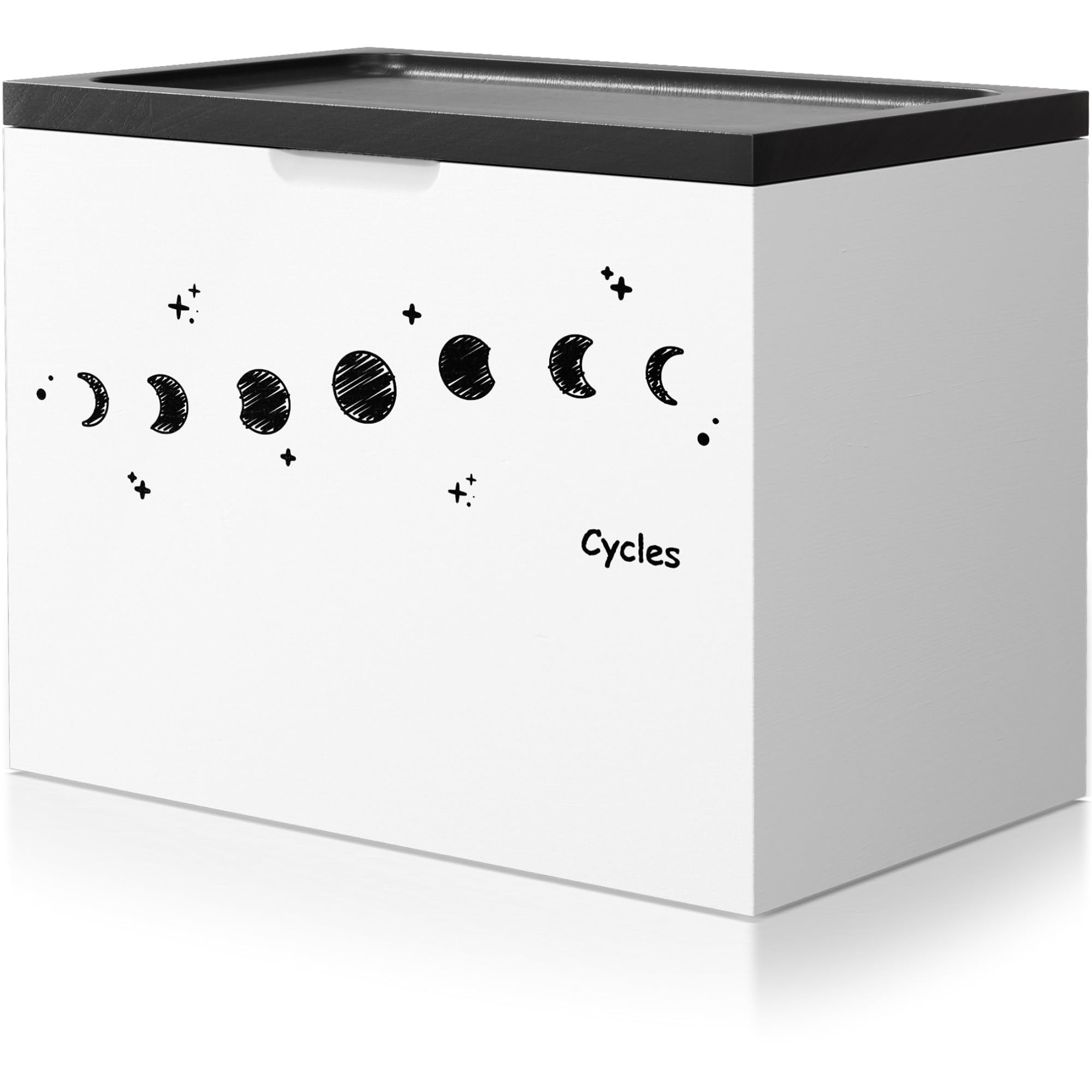 YIKIBOX Tampon Holder Storage for Bathroom with Tray Lid,Feminine ...