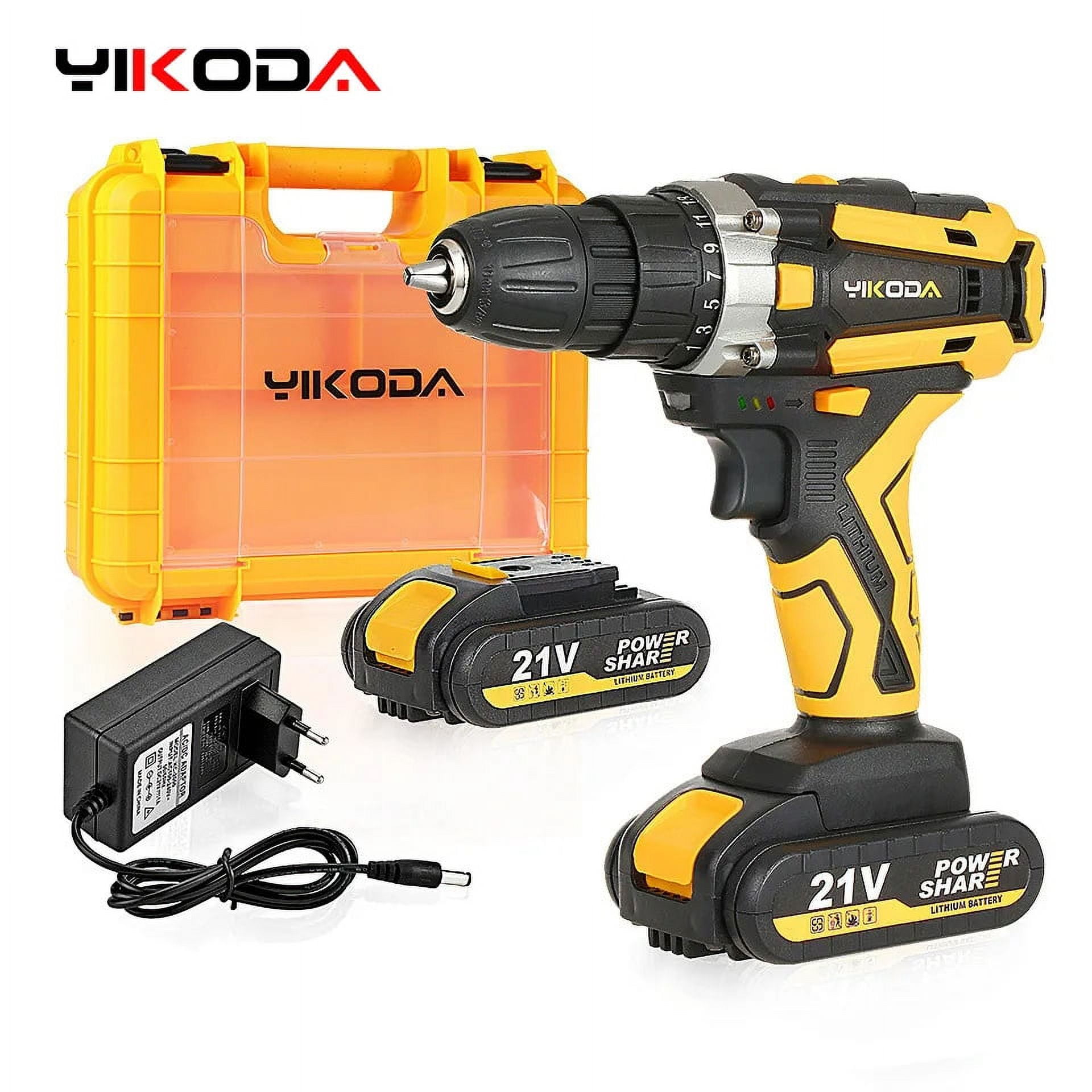 Yikoda 12 16 8 21v Cordless Drill Rechargeable Electric Screwdriver