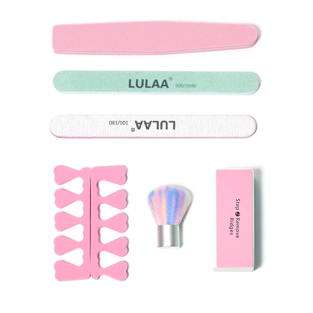 YIKOOLIN 7-in-1 Nail Art Tool Set with Nail Lamp Glue Drying Machine ...
