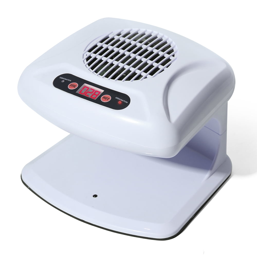 YIKOOLIN Nail Fan Dryer For Regular Nail Polish Hot Cold Nail Dryer Fan ...